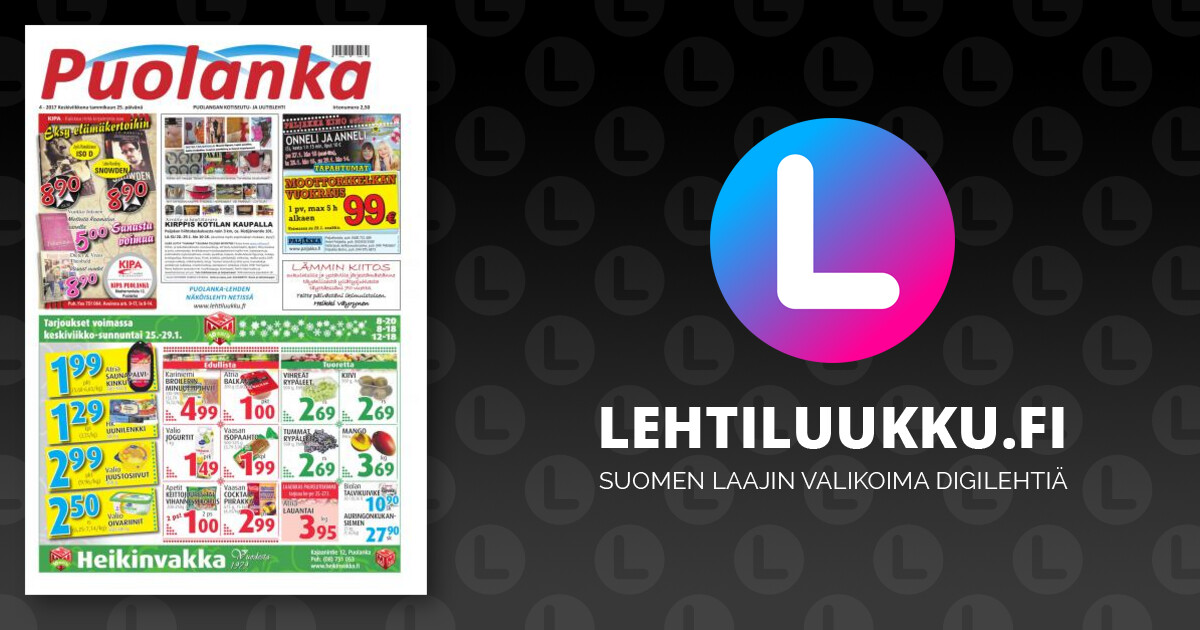 Puolanka-lehti 25.01.2017 - Lehtiluukku.fi