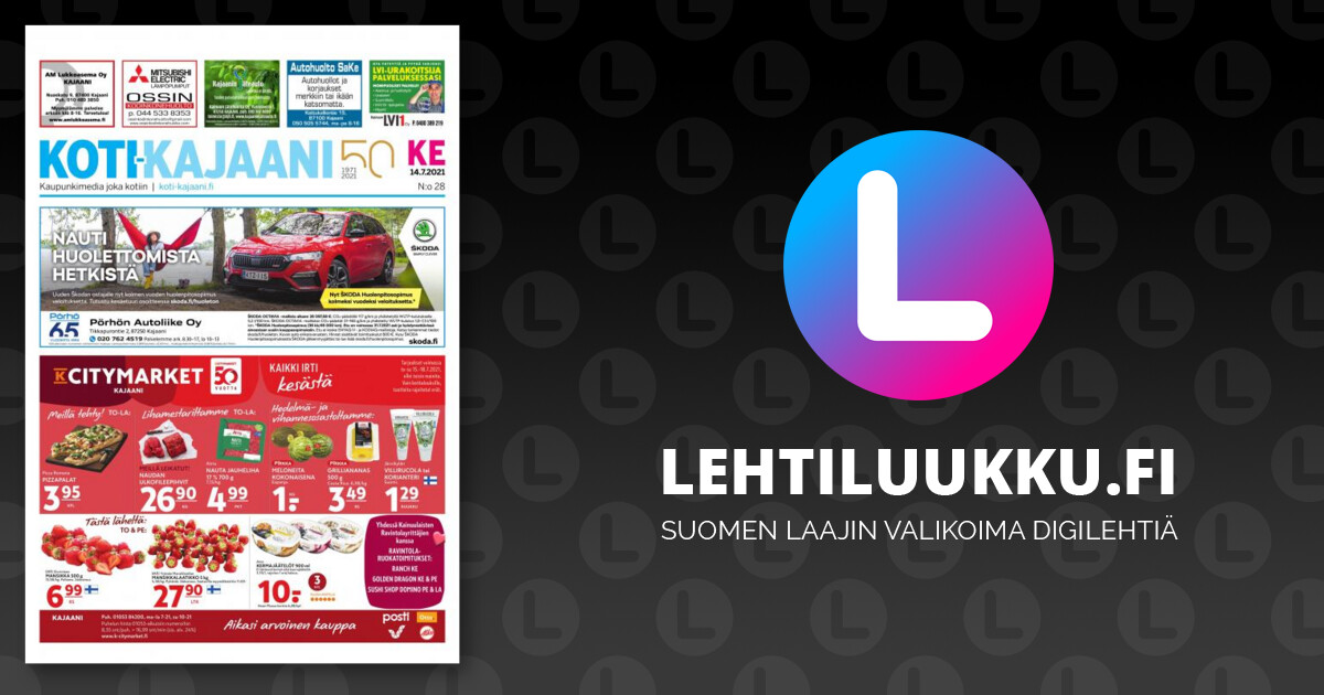 Koti-Kajaani - Lue uusin numero netissä! - Lehtiluukku.fi