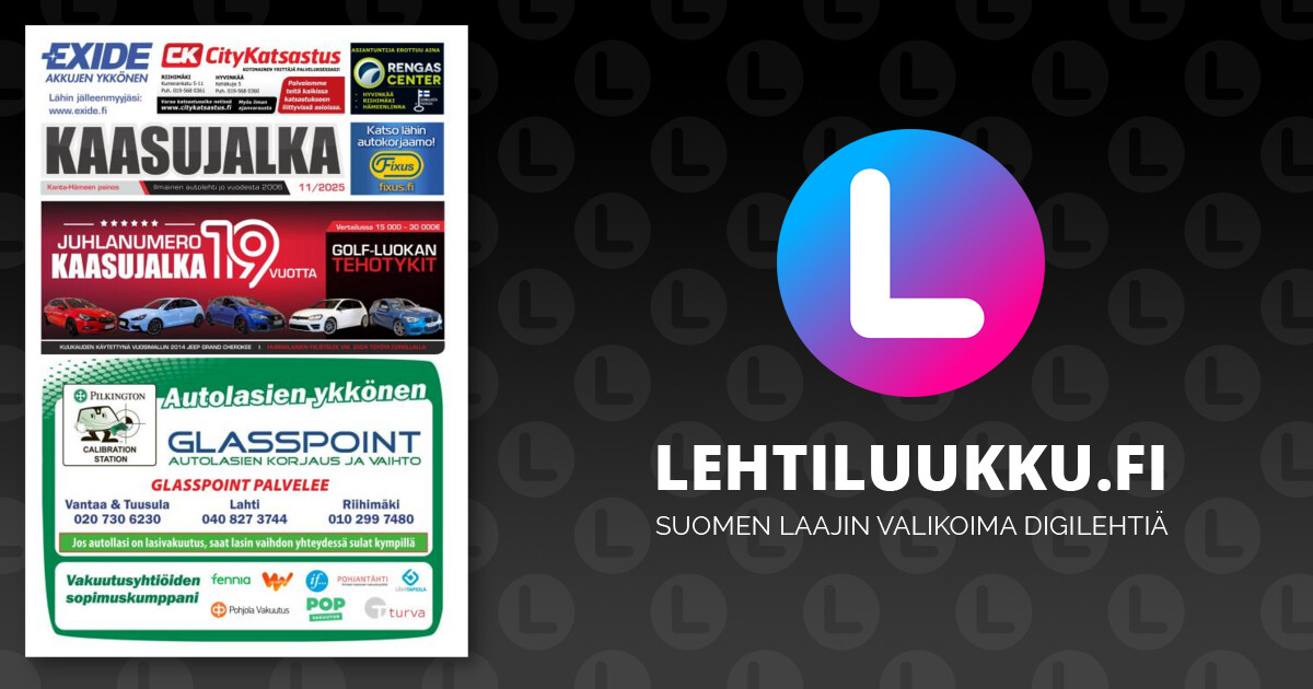 Kaasujalka Kanta-Häme 11/2025 - Lehtiluukku.fi
