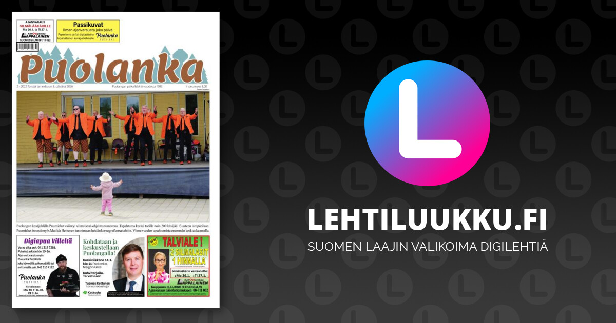 Puolanka-lehti 8.1.2026 - Lehtiluukku.fi