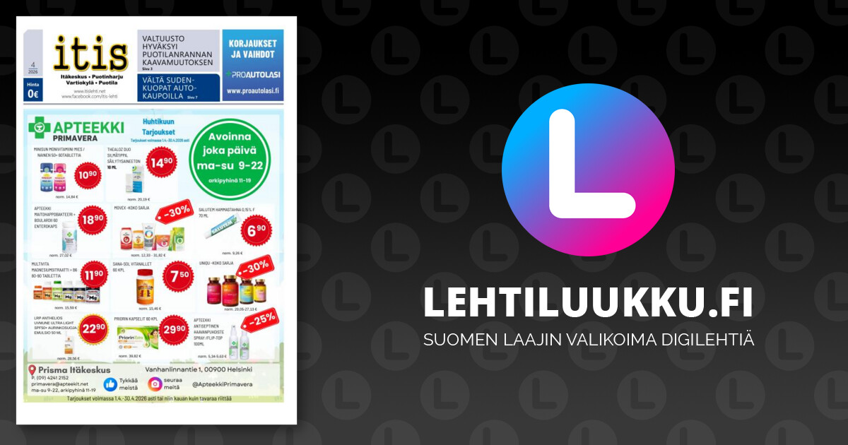Itis-lehti - Lue uusin numero netissä! - Lehtiluukku.fi